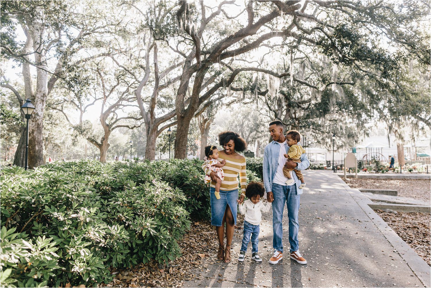 The Powell Family | Portrait Session | Forsyth Park | Savannah Family ...